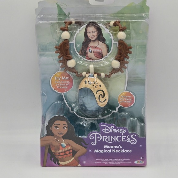 Disney | Accessories | Disney Princess Moana Magical Necklace Heart Of ...